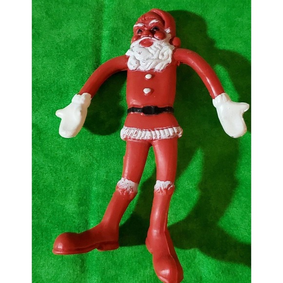 Accents | Vintage Christmas Bendable Santa Claus Figure Bendable ...